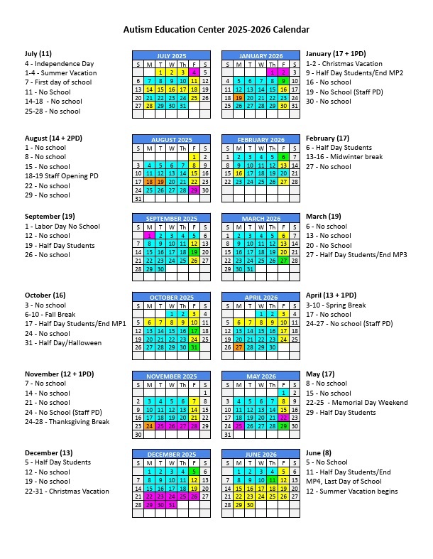 Calendar - Calendar - Freedom Acres School